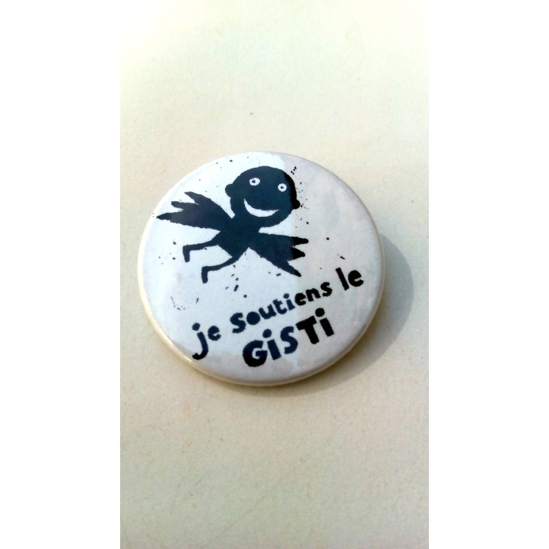 Badge «Je soutiens le Gisti» - La boutique du Gisti